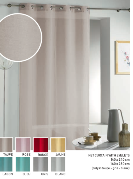 Crushed Muslin Net Curtain | Home Essentials